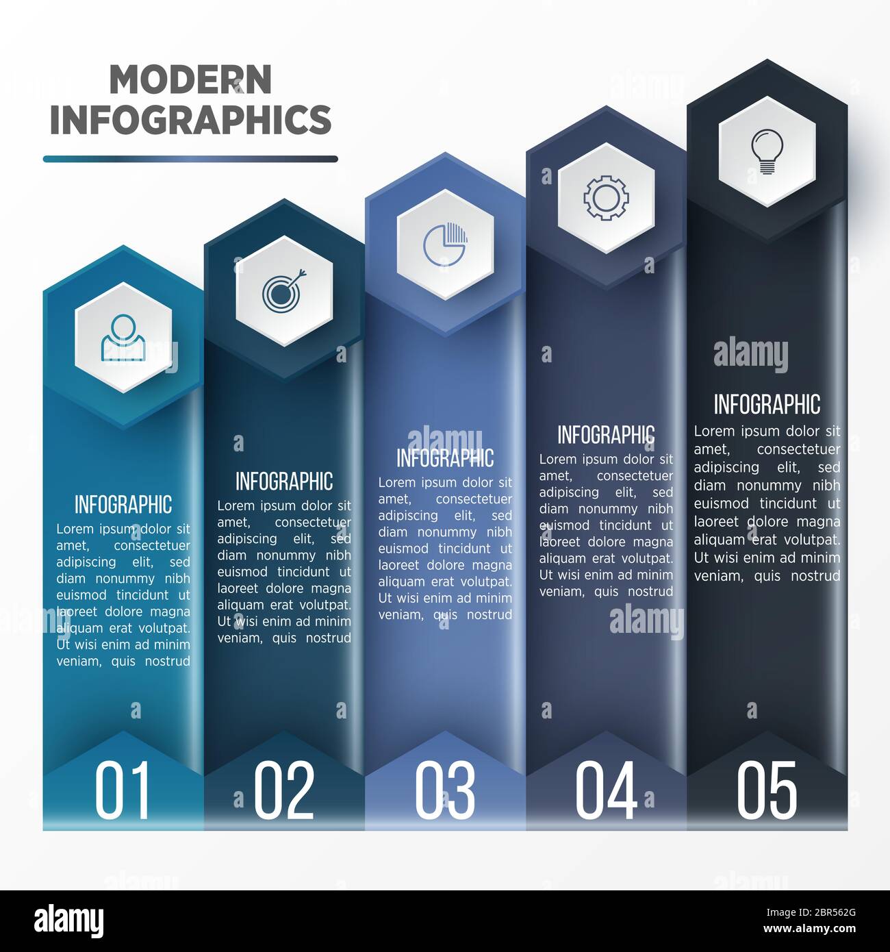 Vector 3D infographic template for presentation. Business data ...