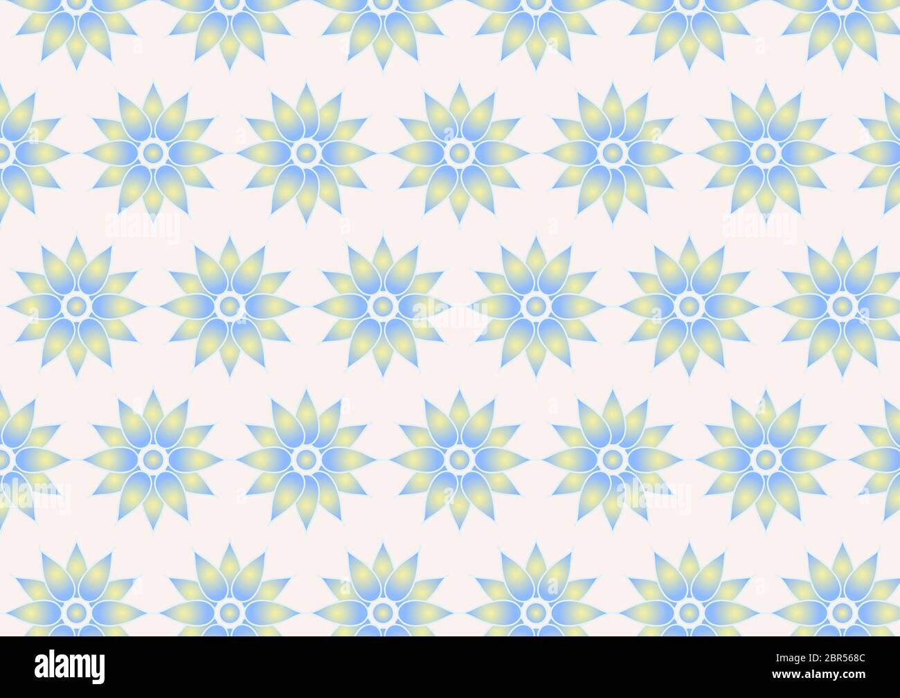Classic light blue flower pattern on pastel color. Sweet bloom for ...