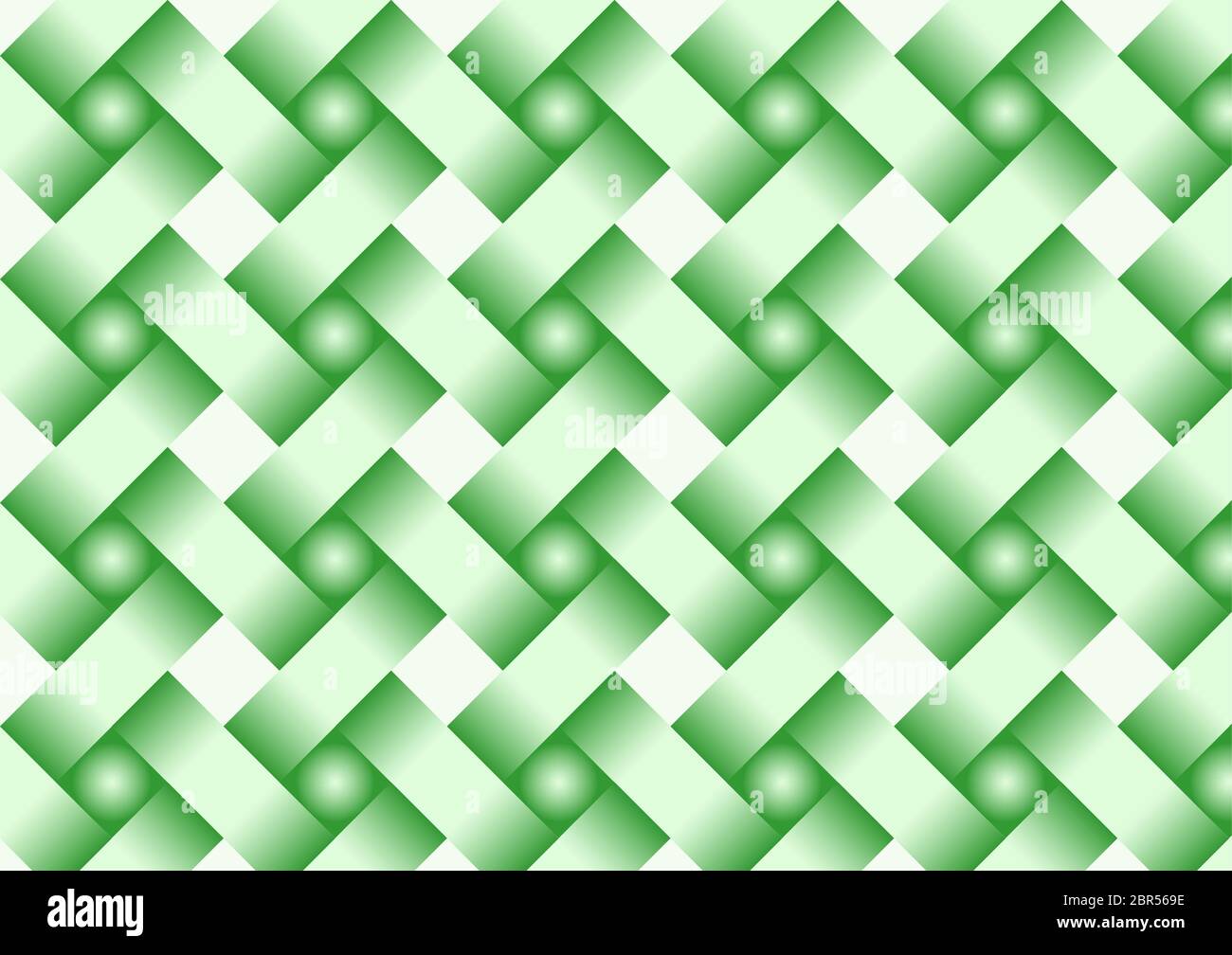 Green weave pattern on pastel color. 3D ribbon texture style Stock ...