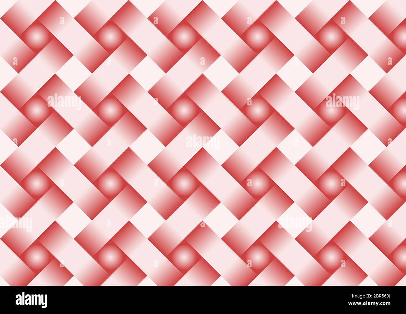 Red weave pattern on pastel color. 3D ribbon texture style Stock Photo ...
