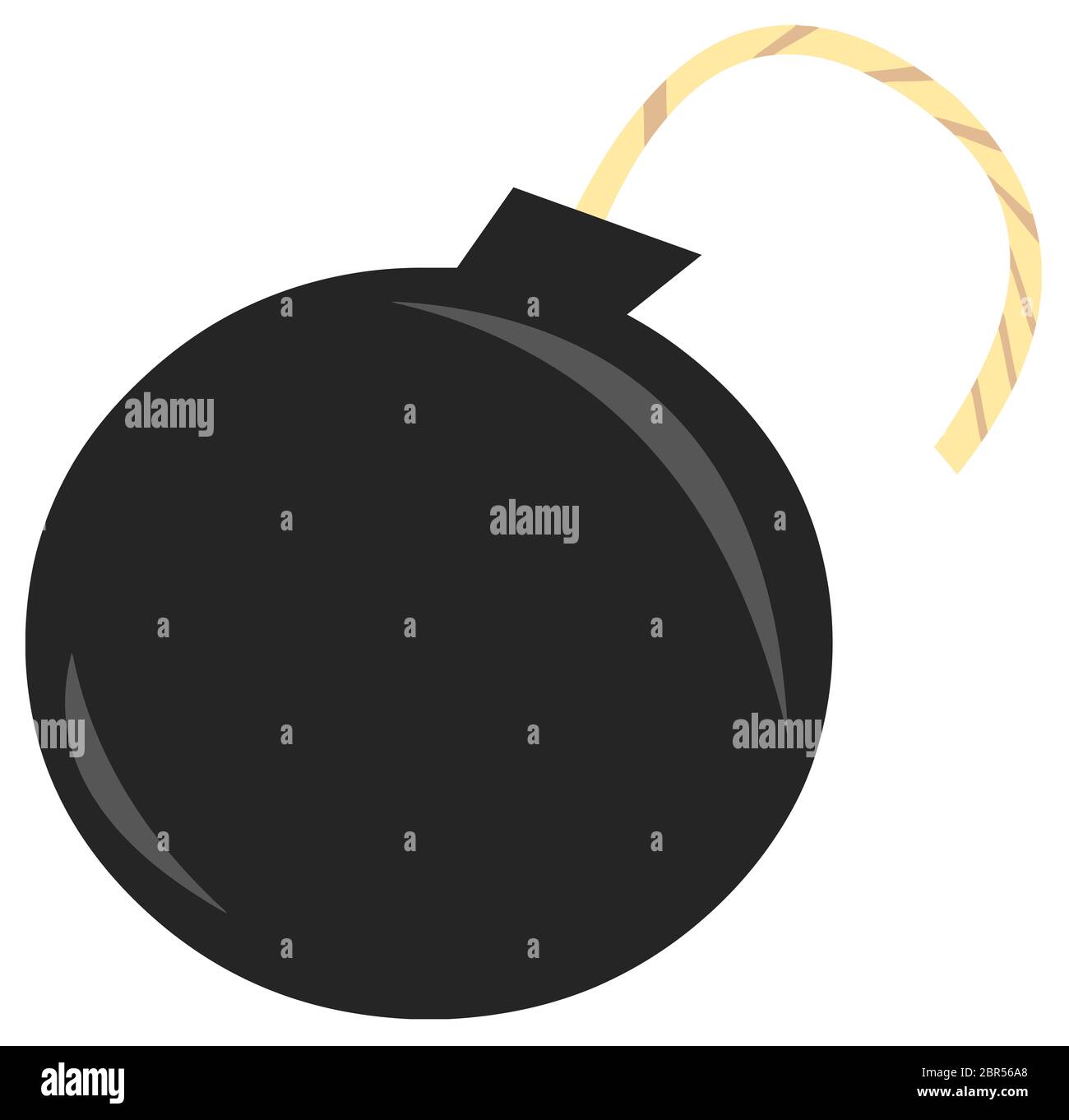 bomb ball black fire waepon danger boom illustration blast Stock Photo ...