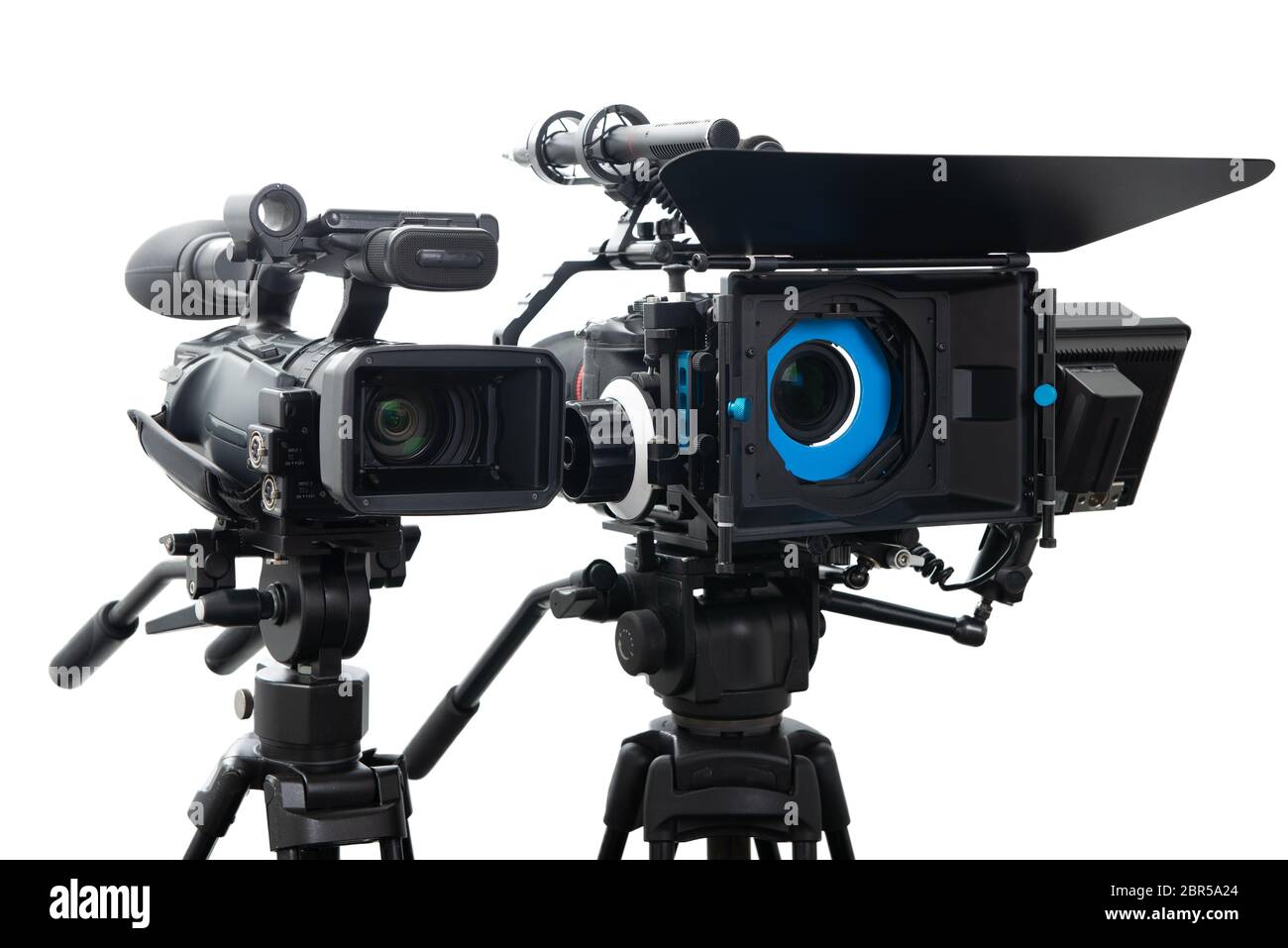 DSLR video camera rig isolated on the white background Stock Photo - Alamy