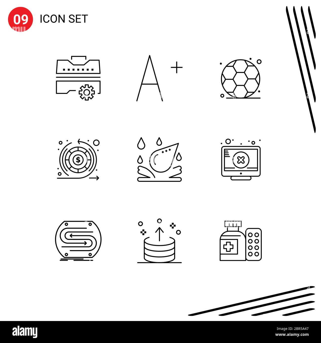 Football pitch outline Stock Vector Images - Alamy