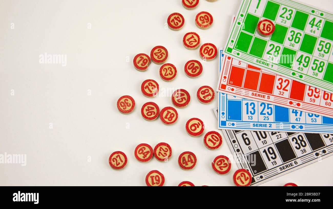 Table lotto game for using banners, magazines with text space Stock ...