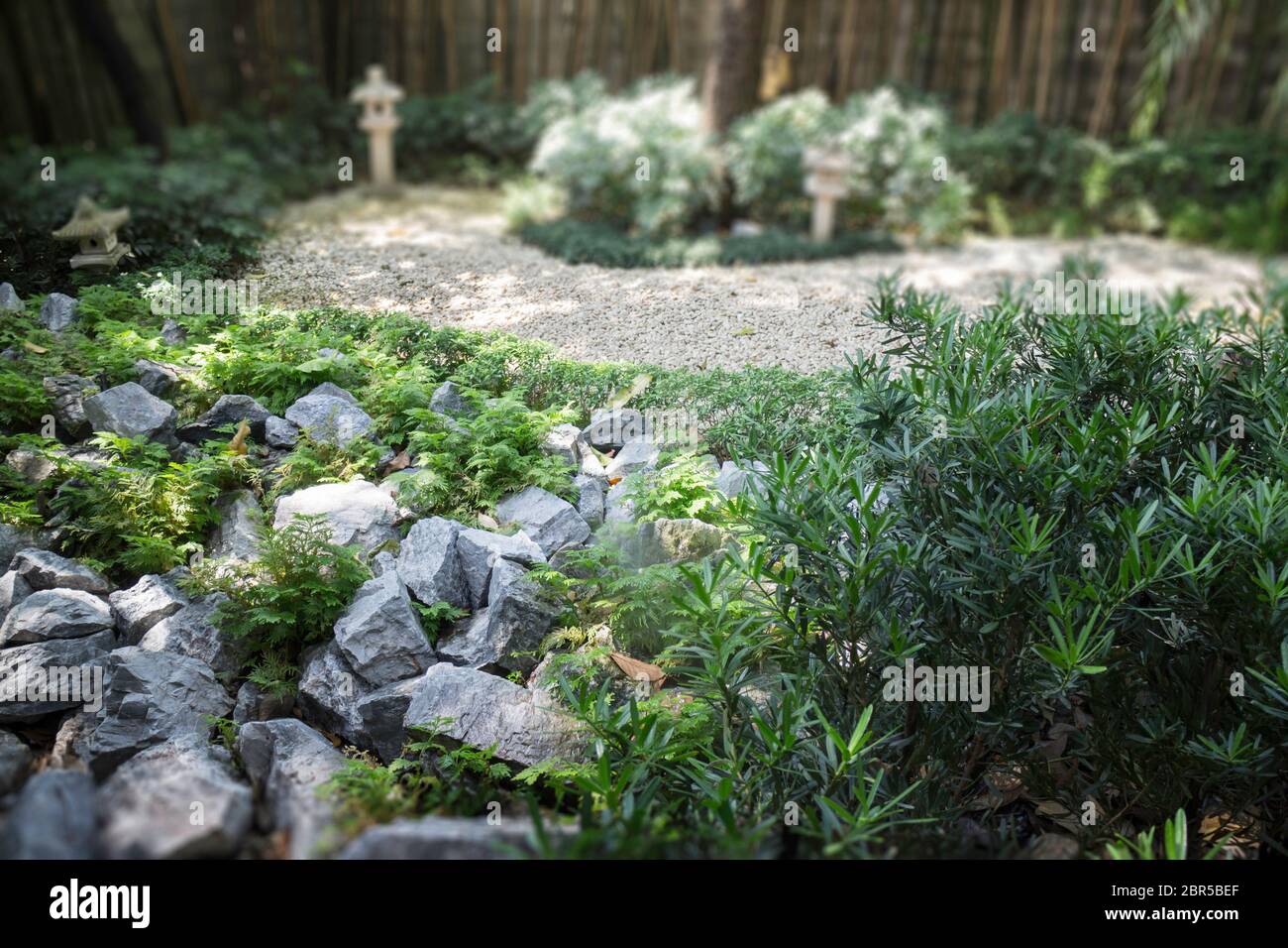 Small japanese style rock garden, stock photo Stock Photo - Alamy