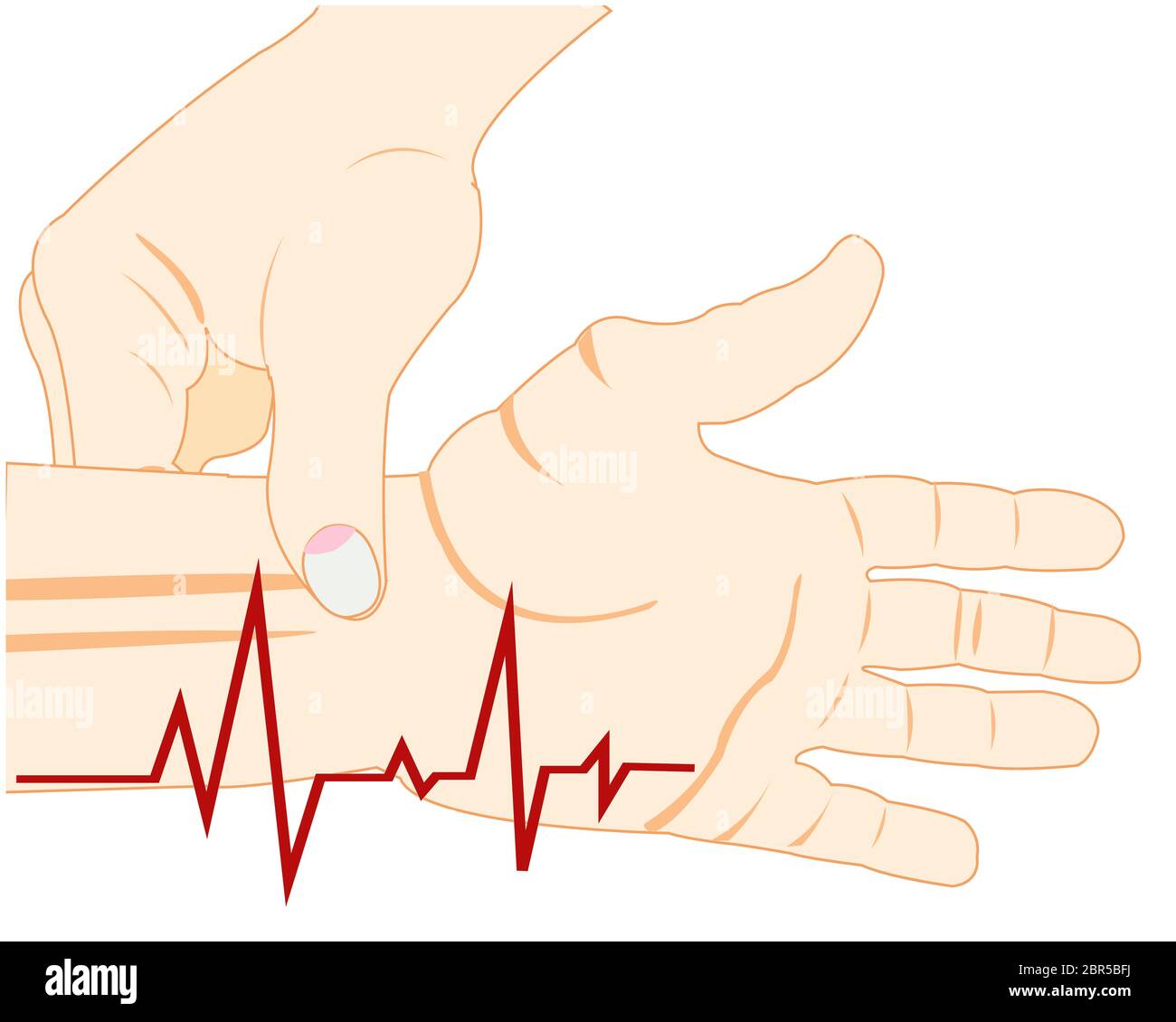 Heartbeat Hand Drawing High Resolution Stock Photography and Images - Alamy