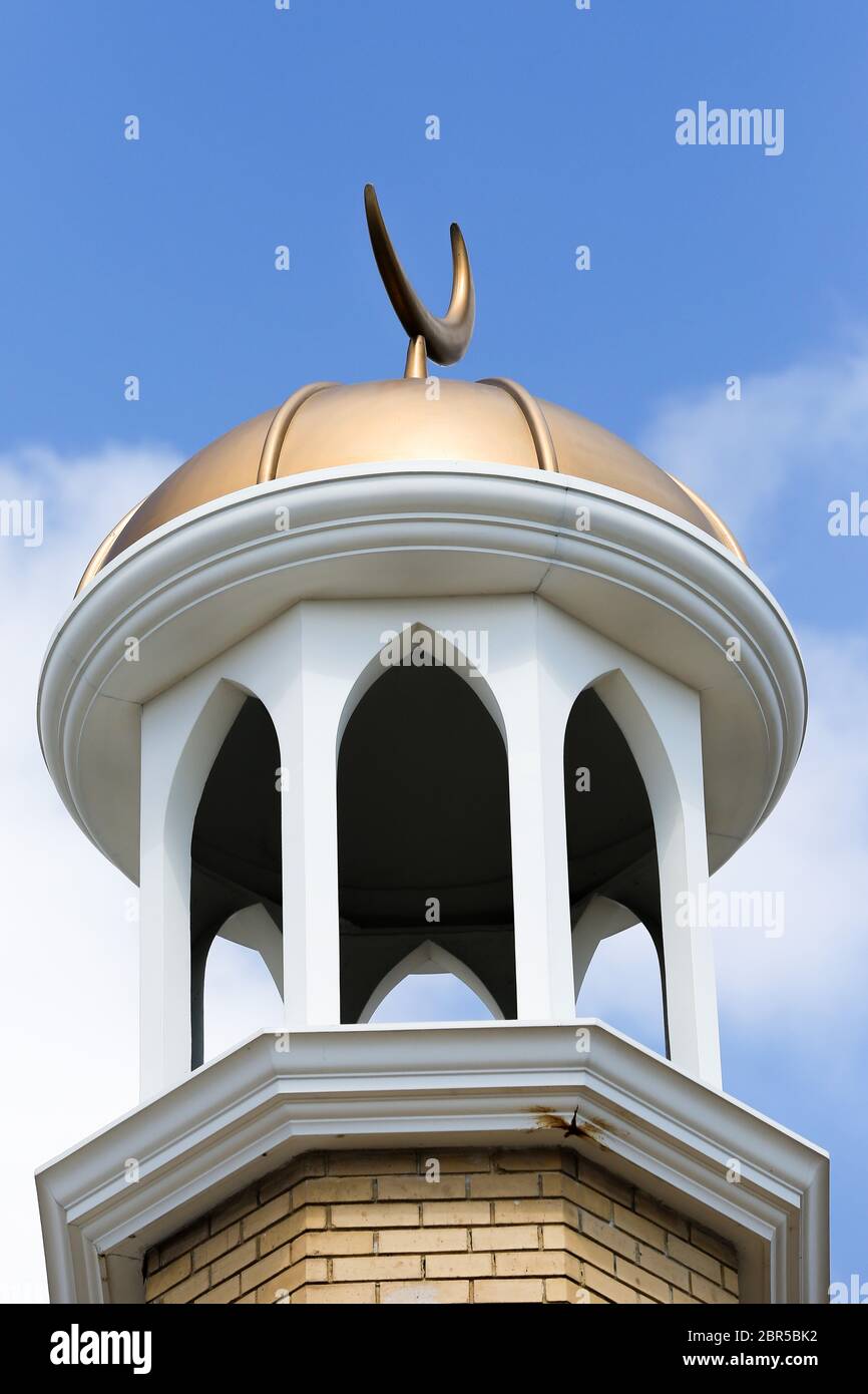 View of London Islamic Cultural Society and Mosque commonly known as ...