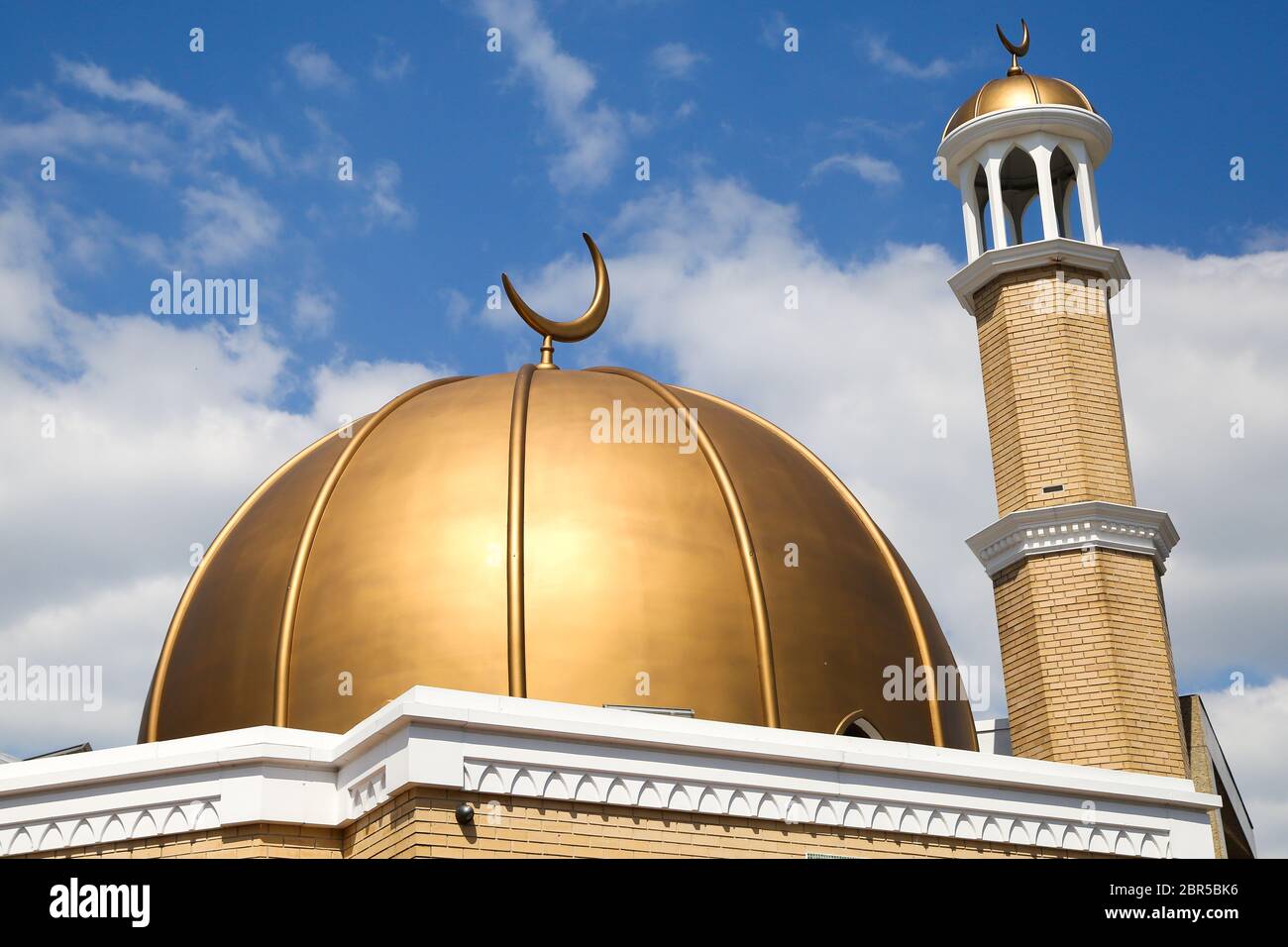 View of London Islamic Cultural Society and Mosque commonly known as ...