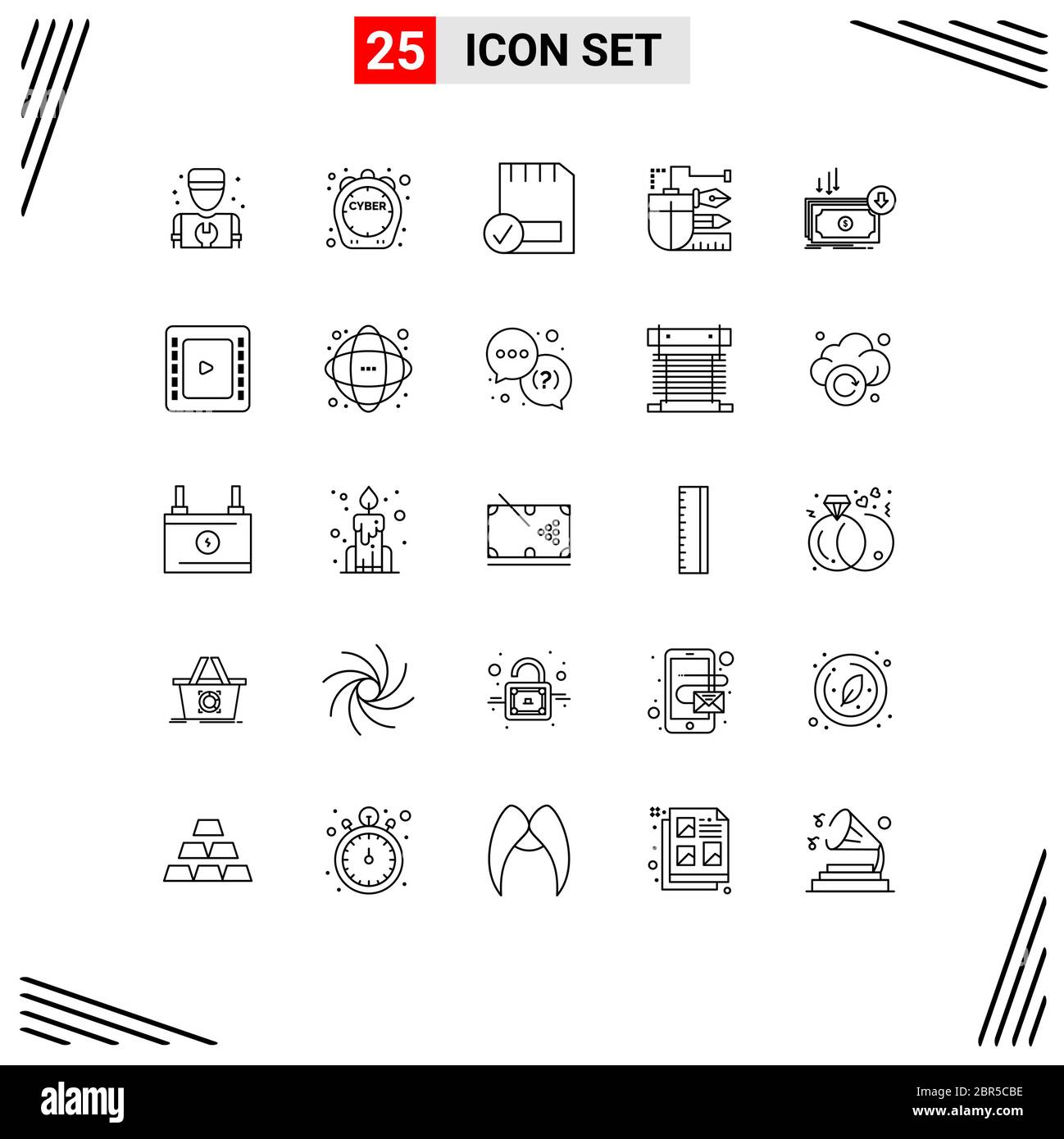 Scale line drawing Stock Vector Images - Alamy