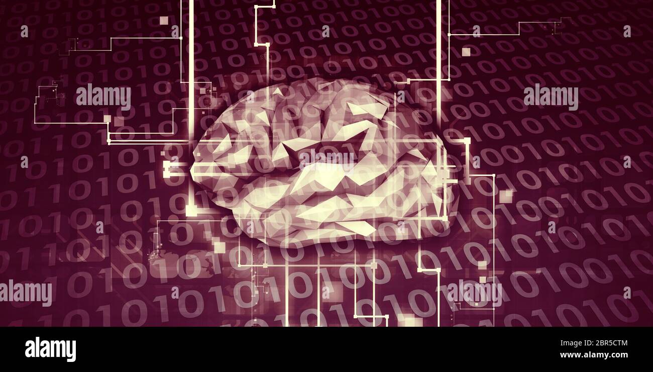 Machine Learning AI Artificial Intelligence Abstract Concept Stock ...