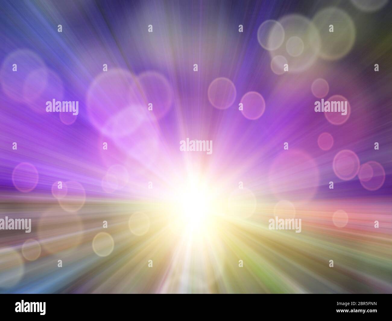 Abstract soft and blurred with bokeh of ray light action background ...