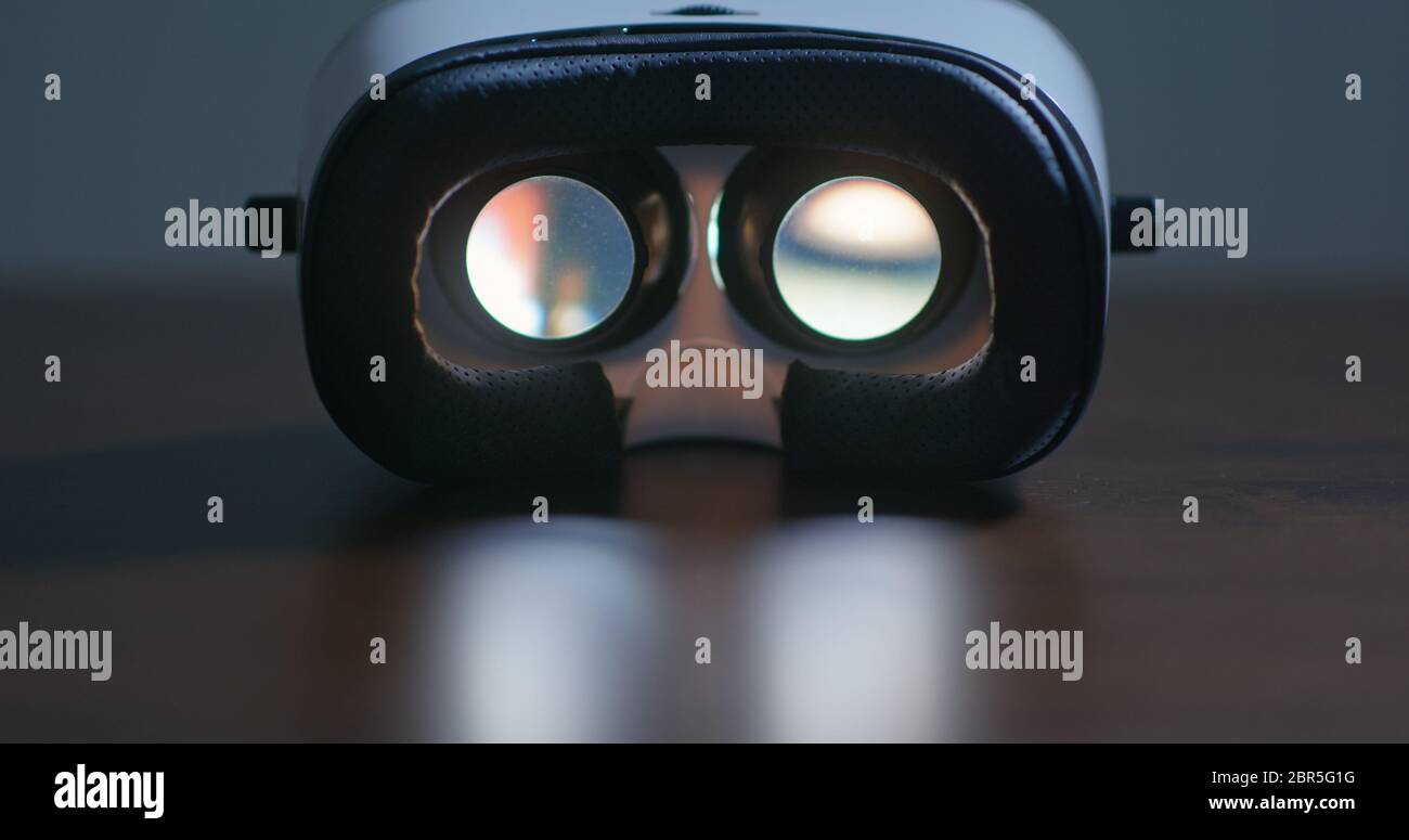 Vr device play inside night hi-res stock photography and images - Alamy