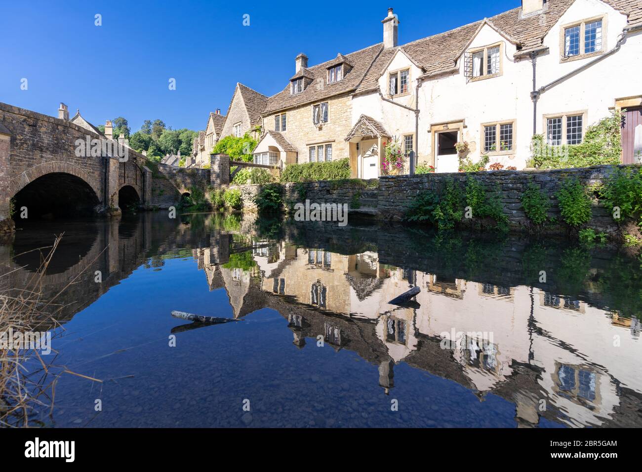 Castle Combe village in Cotswolds England UK Stock Photo - Alamy
