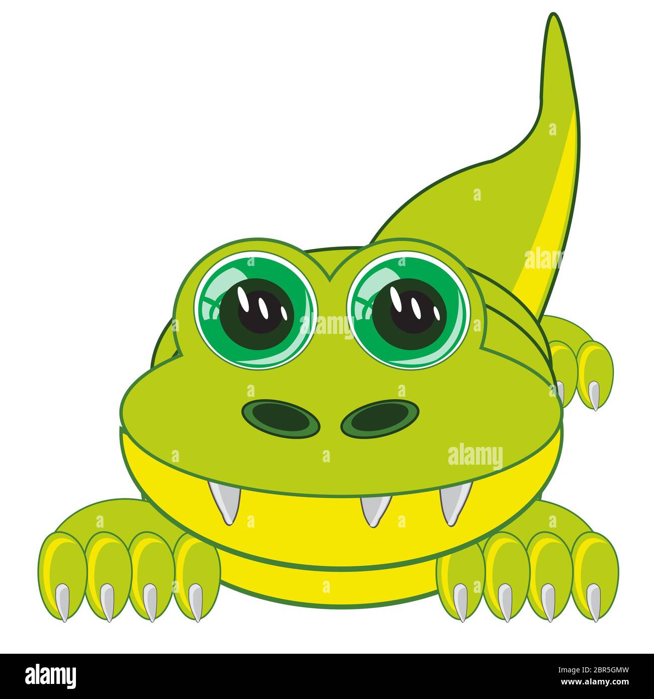 Vector illustration of the cartoon animal crocodile Stock Photo - Alamy