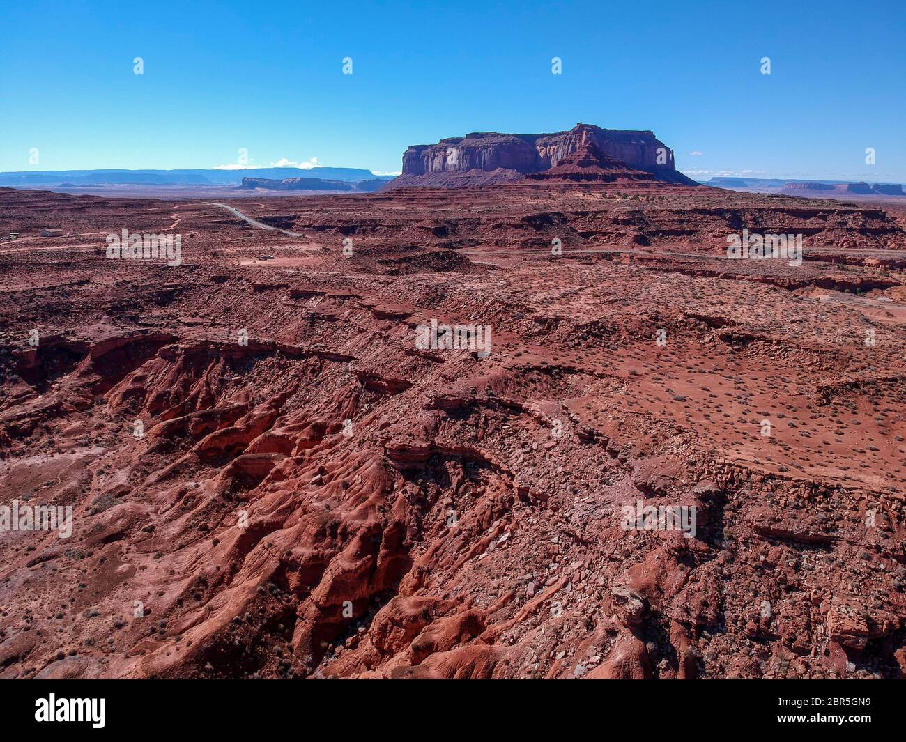 Aerial view of Monument Valley, Arizona Stock Photo - Alamy