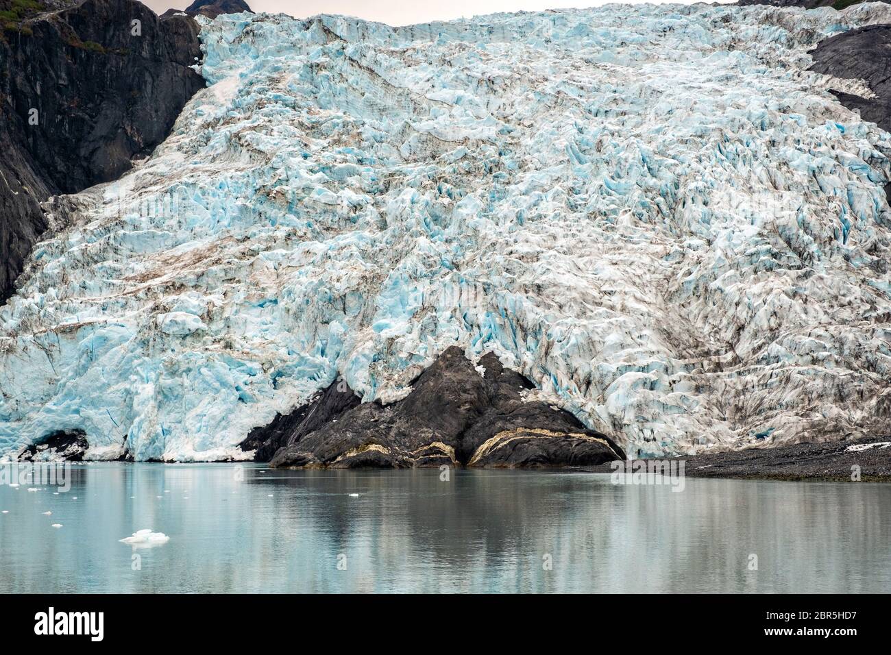 Coxe Glacier, a tidewater glacier in Barry Arm, Harriman Fjord, Prince ...