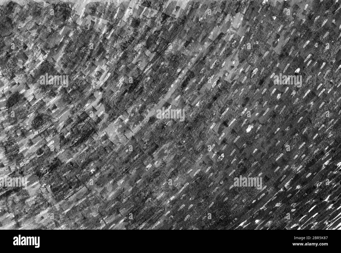 Abstract black and white background with brush strokes. Grunge texture ...