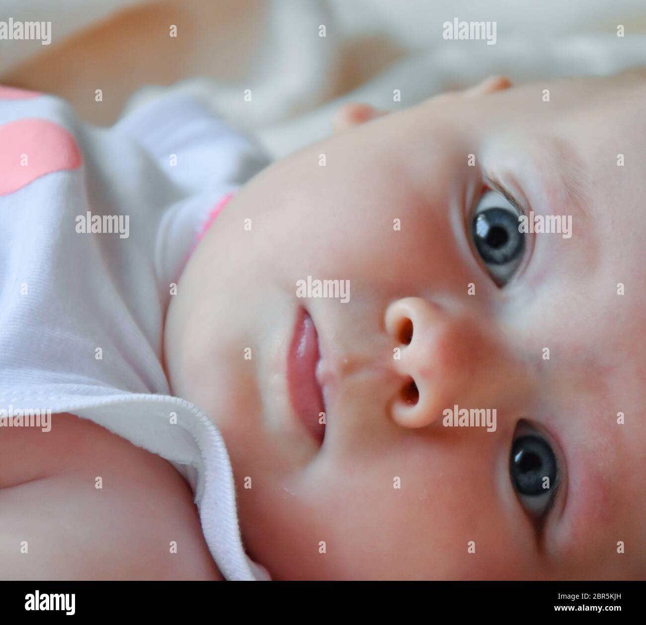 baby face closeup photo. Beautiful picture, background, wallpaper Stock ...