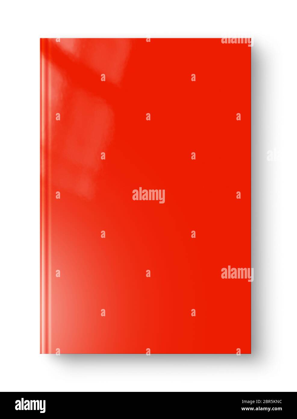 Closed red blank book mockup hi-res stock photography and images - Alamy