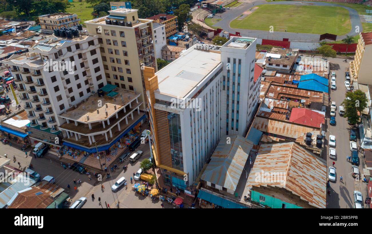 aerial view of the city of Arusha, Tanzania Stock Photo - Alamy