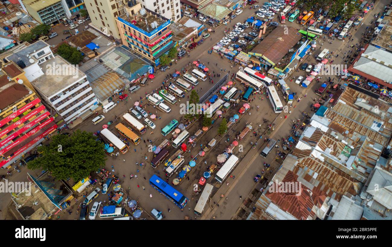 aerial view of the city of Arusha, Tanzania Stock Photo - Alamy