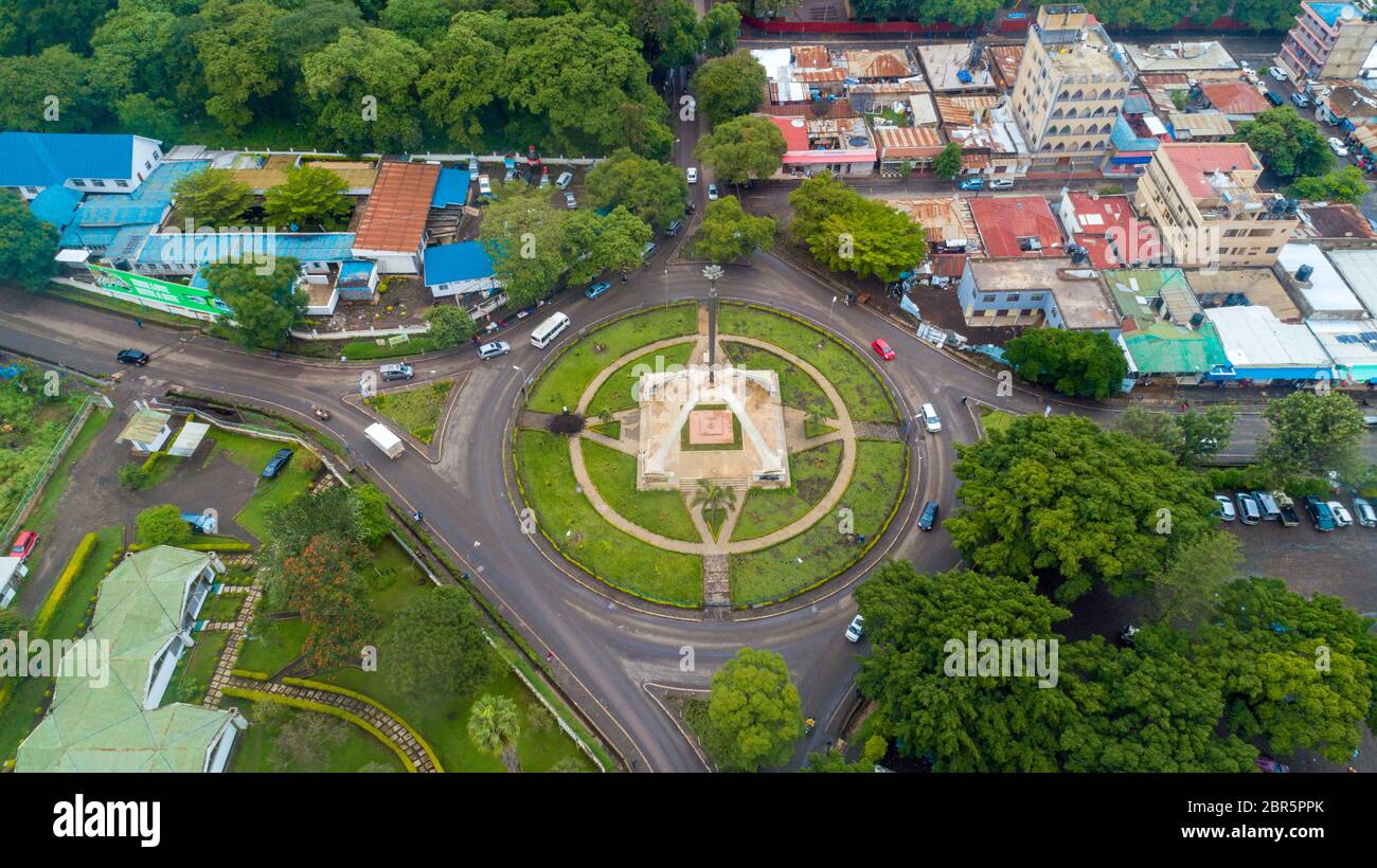 aerial view of the city of Arusha, Tanzania Stock Photo - Alamy