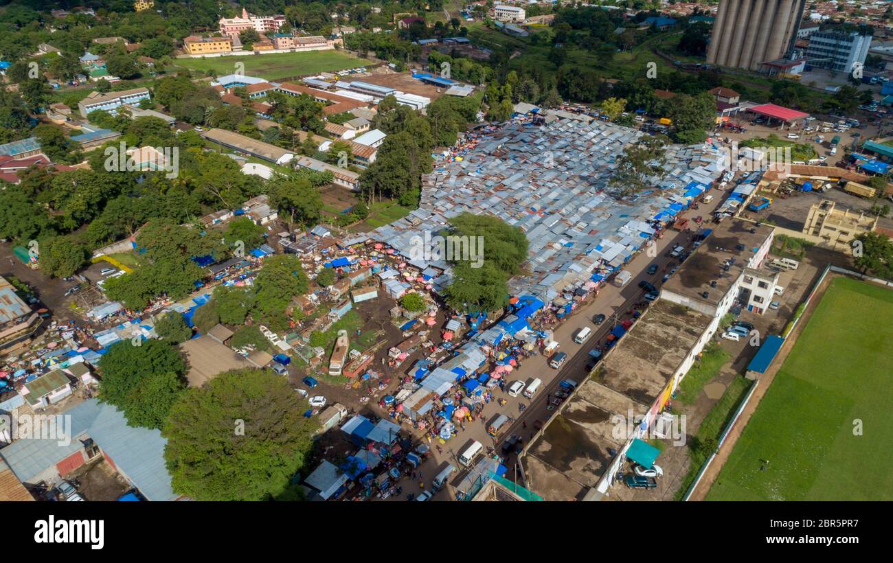 aerial view of the city of Arusha, Tanzania Stock Photo - Alamy