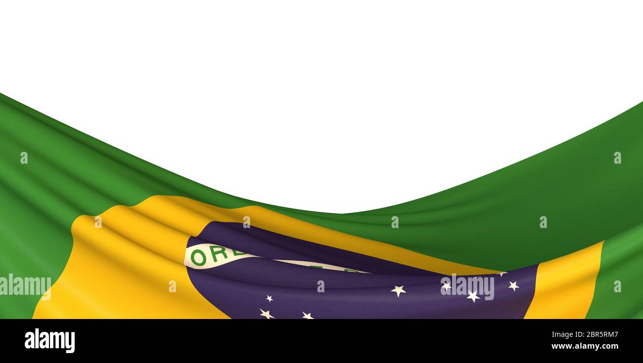 flag banner of brazil nation Stock Photo - Alamy