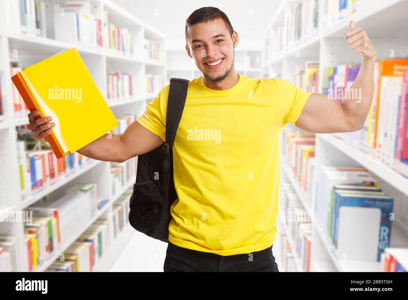 Student success successful strong power library people learning Stock ...