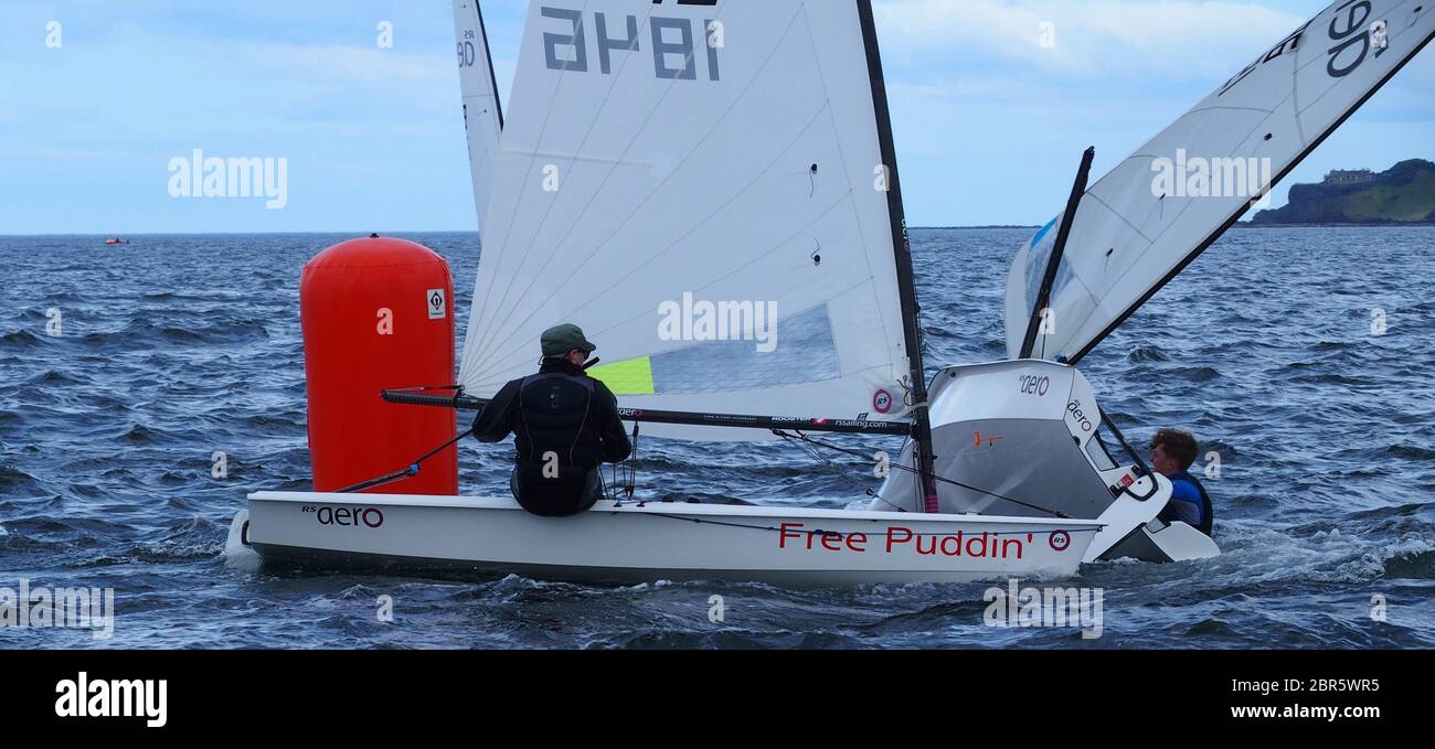 RS Aero sailing dinghy National Championships at North Berwick Stock ...