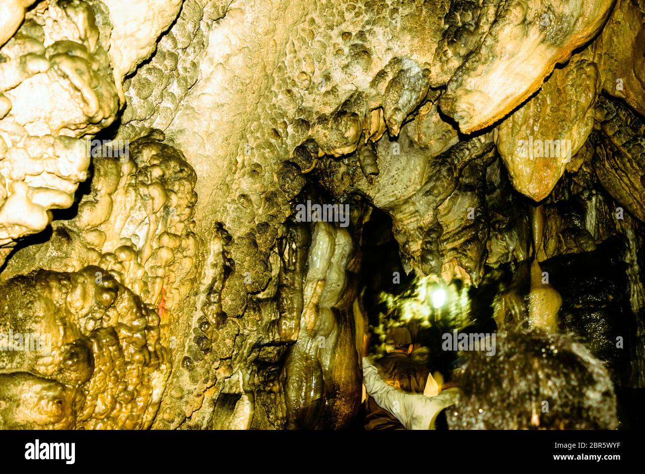 Cave wall rock formation. Abstract nature color background concept ...