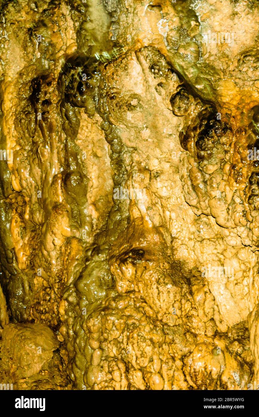 Cave wall rock formation. Abstract nature color background concept ...