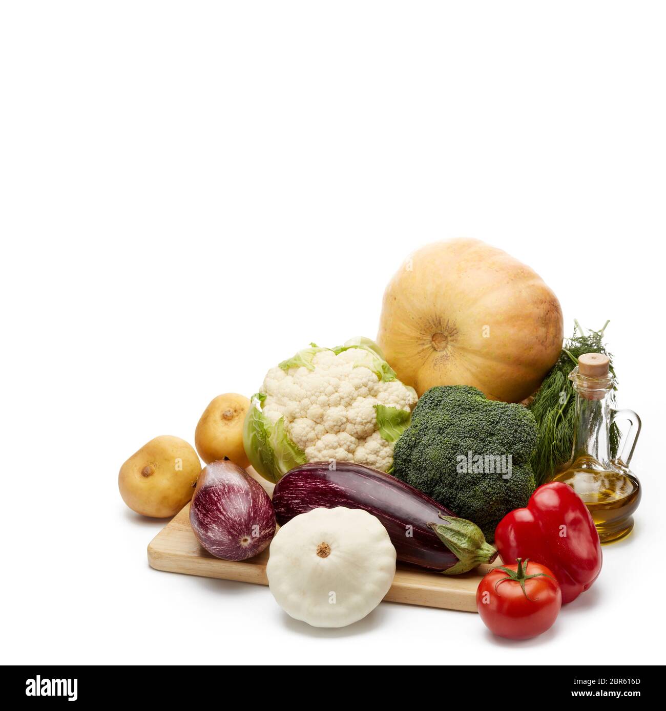 Fresh vegetables on a white background Stock Photo - Alamy