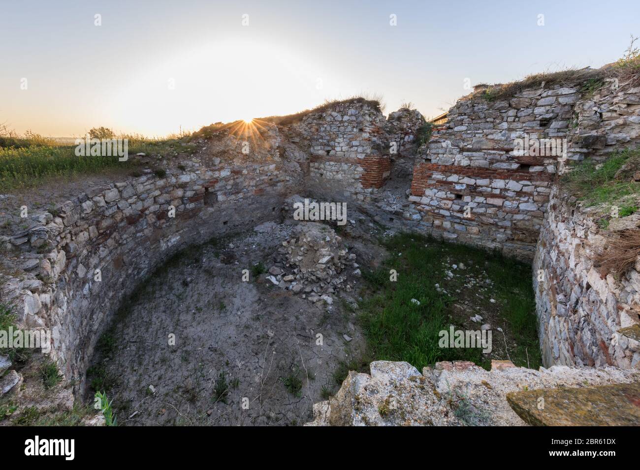 Roman ruins of Halmyris Fortressl. Dobrogea Romania Stock Photo - Alamy