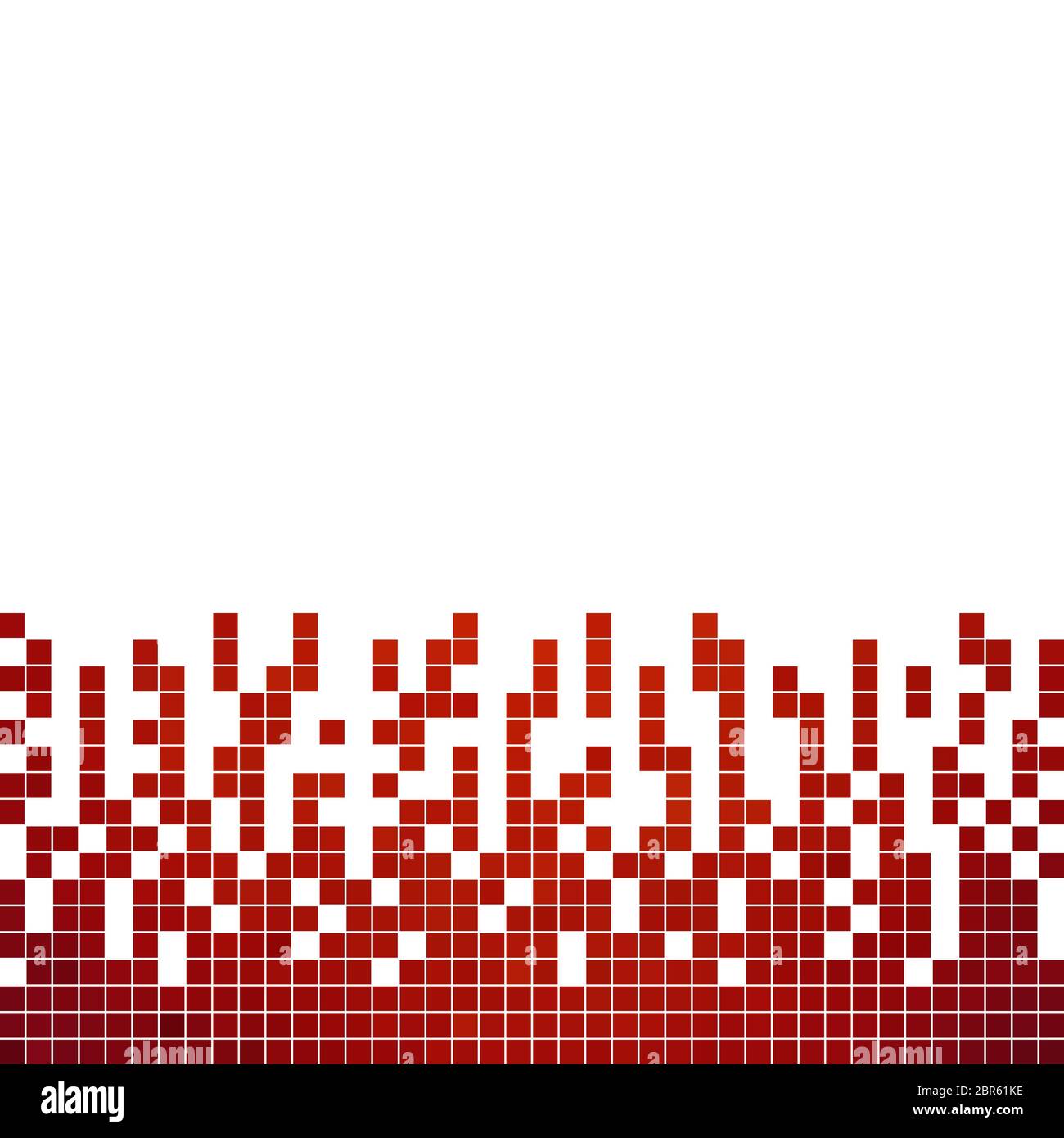 abstract square pixel mosaic background - red Stock Photo - Alamy