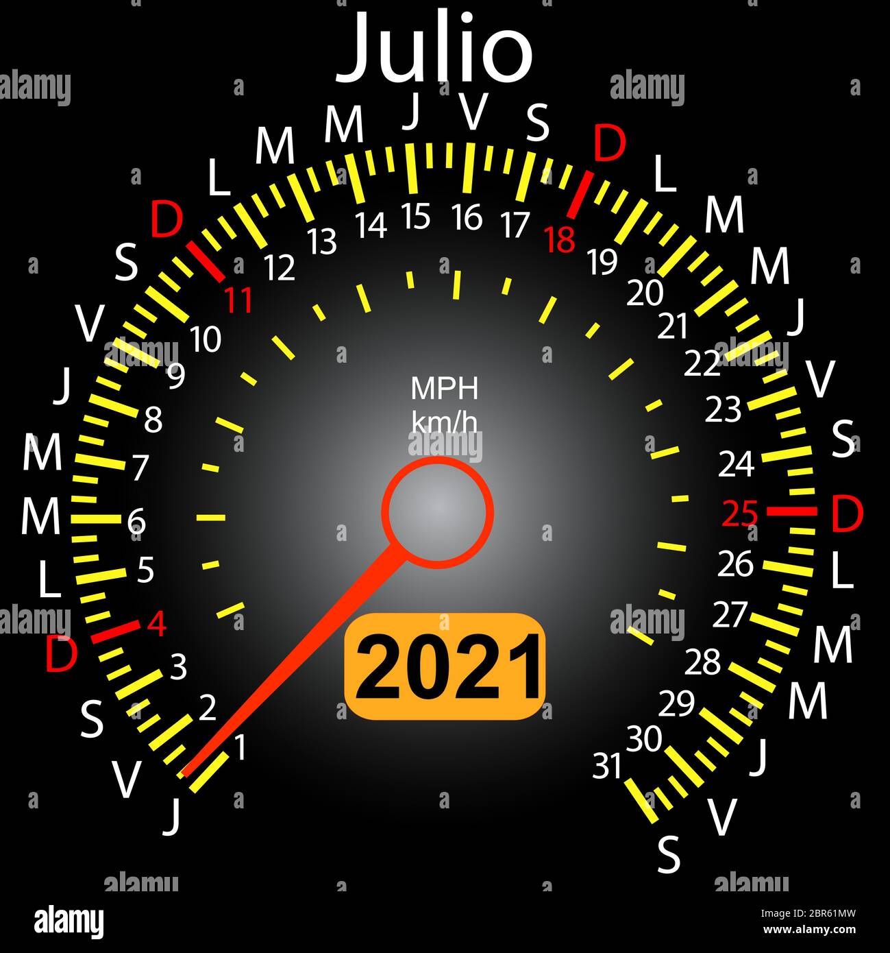 Calendar 2021 in spanish hi-res stock photography and images - Alamy