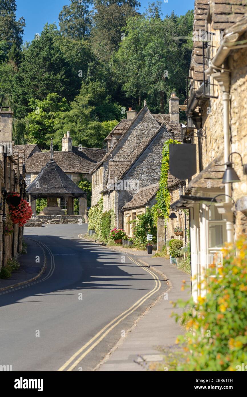 Castle Combe village in Cotswolds England UK Stock Photo - Alamy