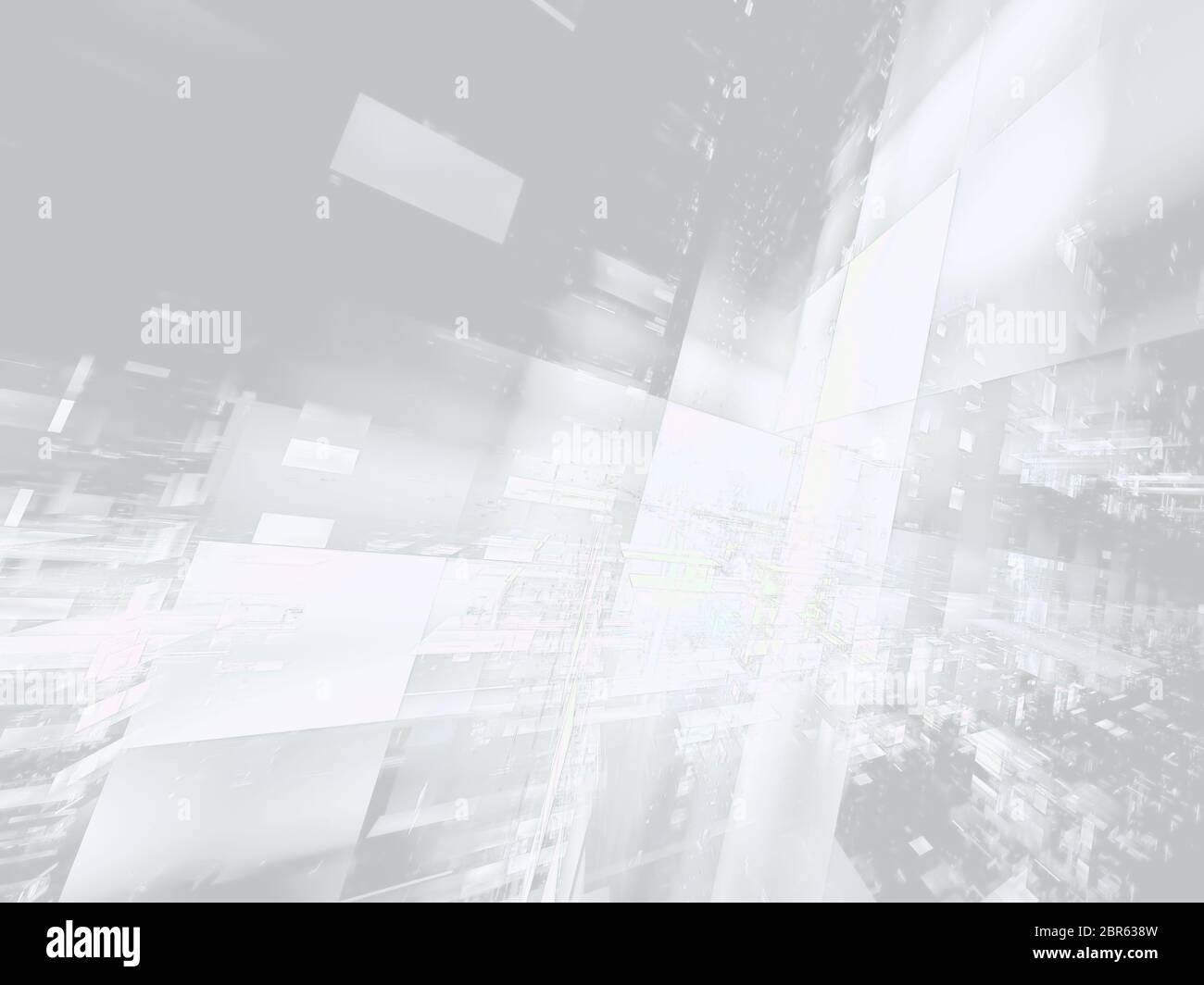 White science fiction or future technology background - abstract ...