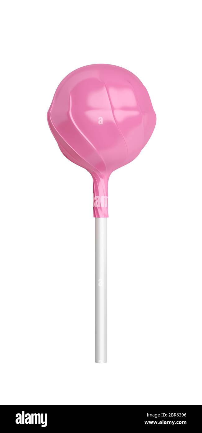 Lollipop isolated on white background, 3D illustration Stock Photo - Alamy