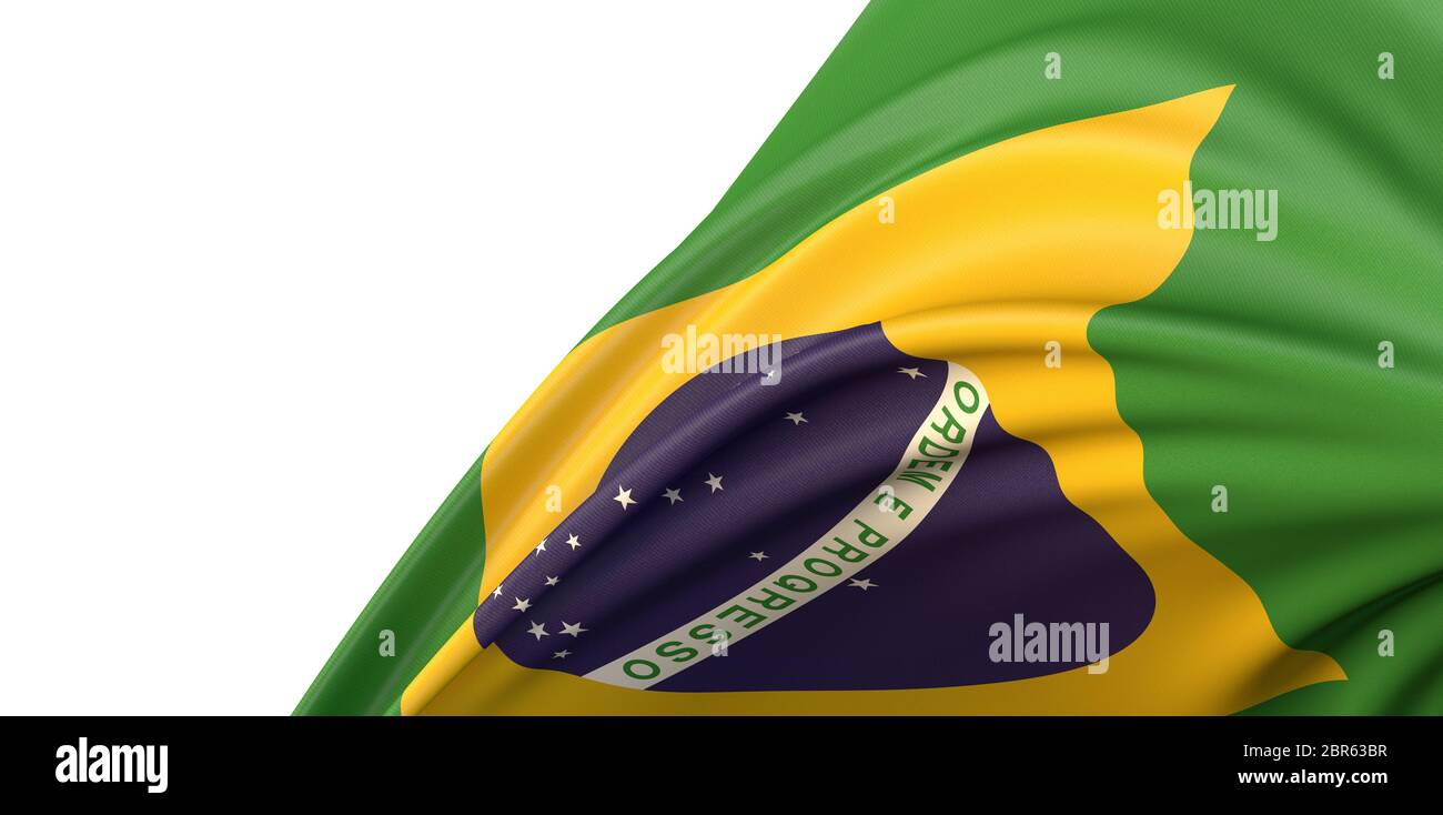 flag banner of brazil nation Stock Photo - Alamy