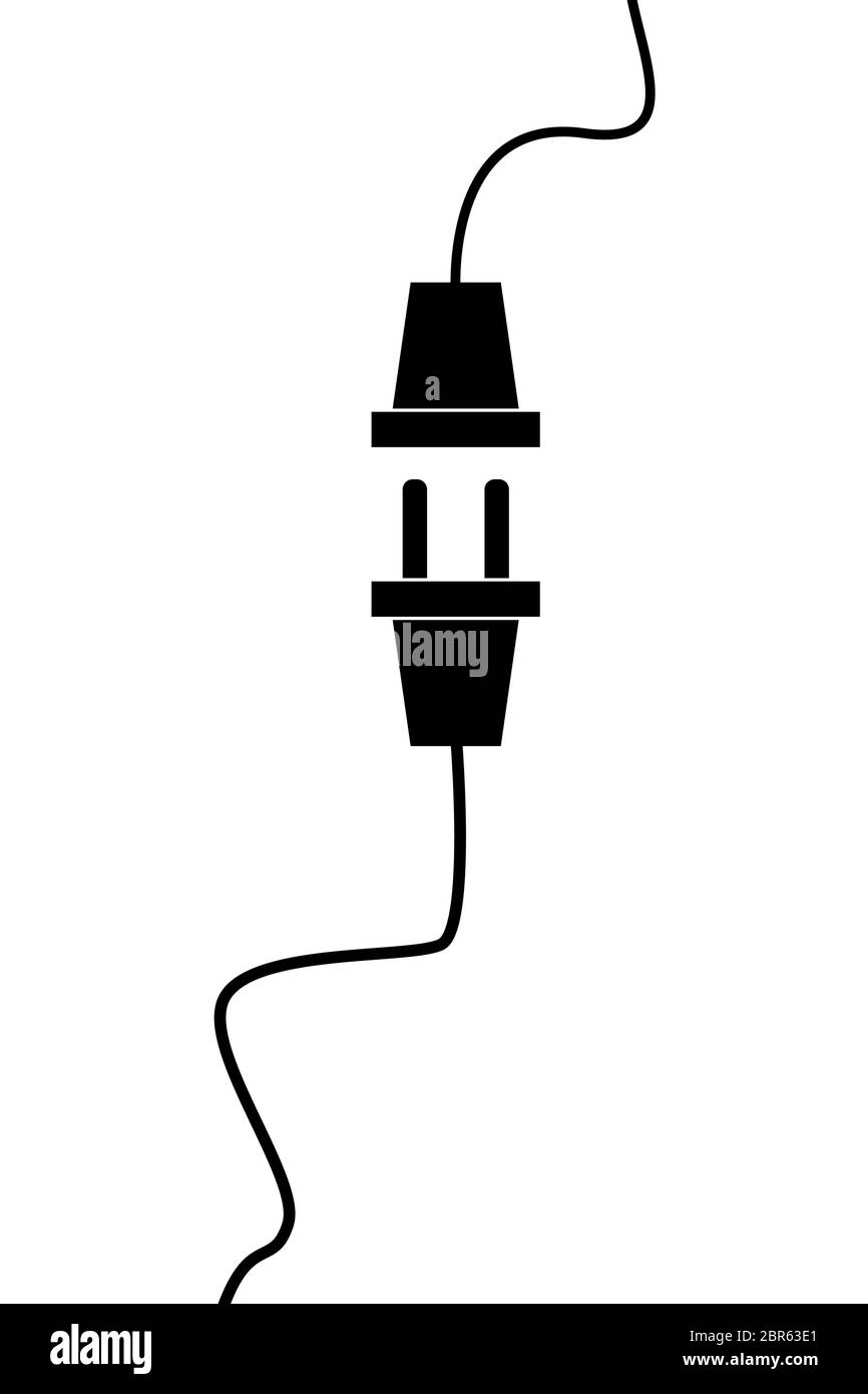 Wire connection plug Stock Vector Image & Art - Alamy