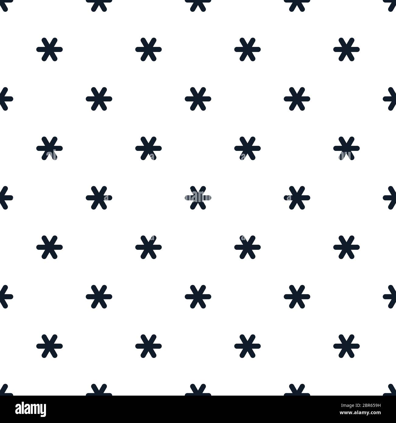 geometric asterisk star or snowflake ornament, seamless pattern of ...