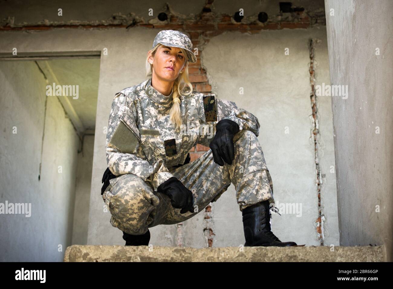 Buff Blonde German Soldier