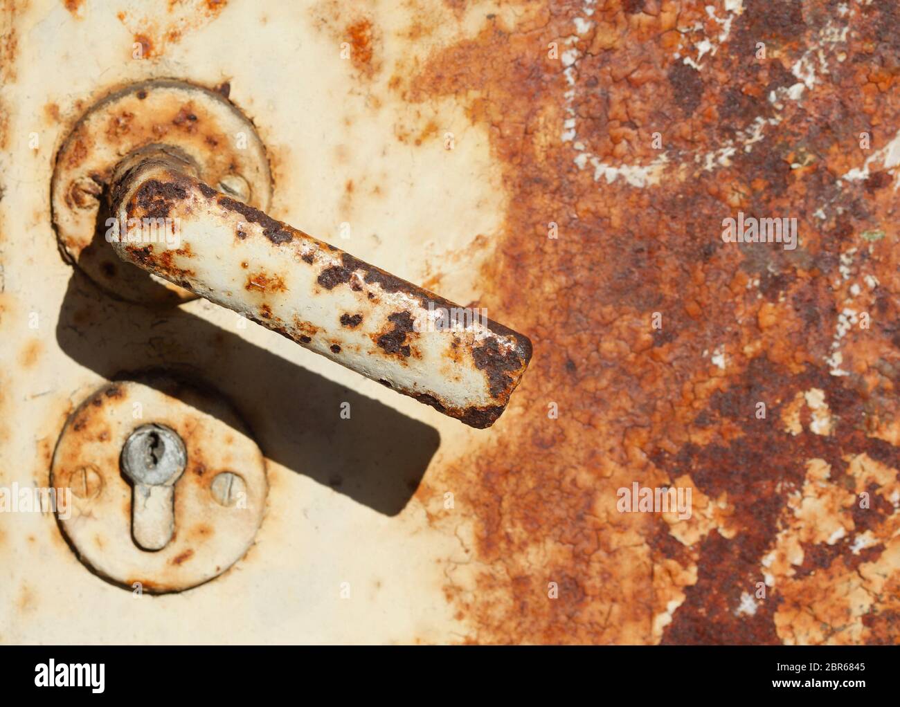 Old rusted metal door handle, Germany, Europe Stock Photo - Alamy