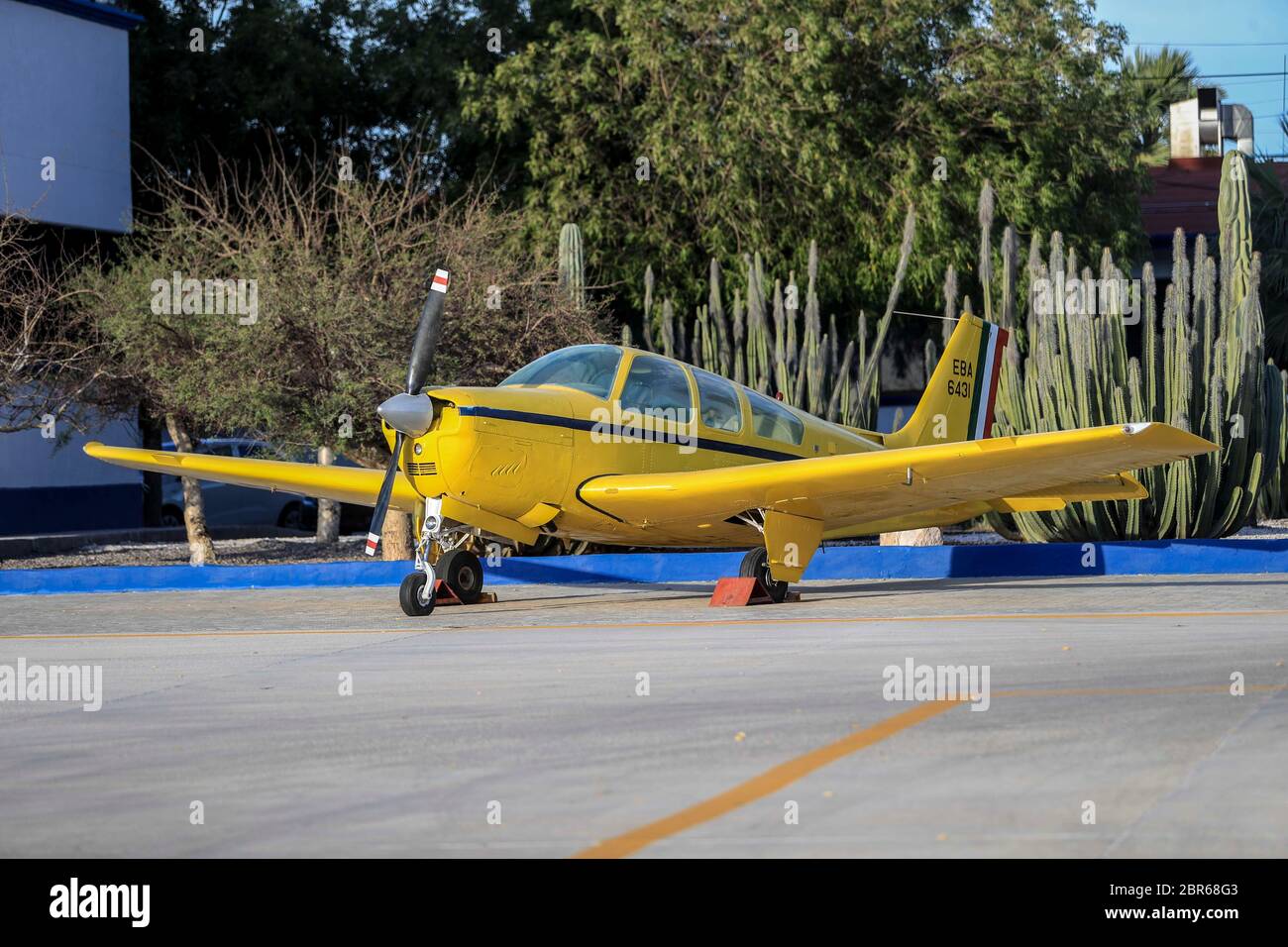 HERMOSILLO, MEXICO - MAY 14: Light aircraft of the Mexican Air Force ...