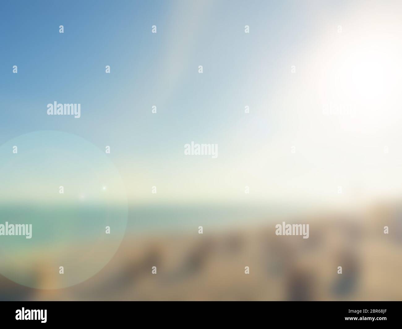 Blurred background of a beach, travel or tourism backdrop Stock Photo ...
