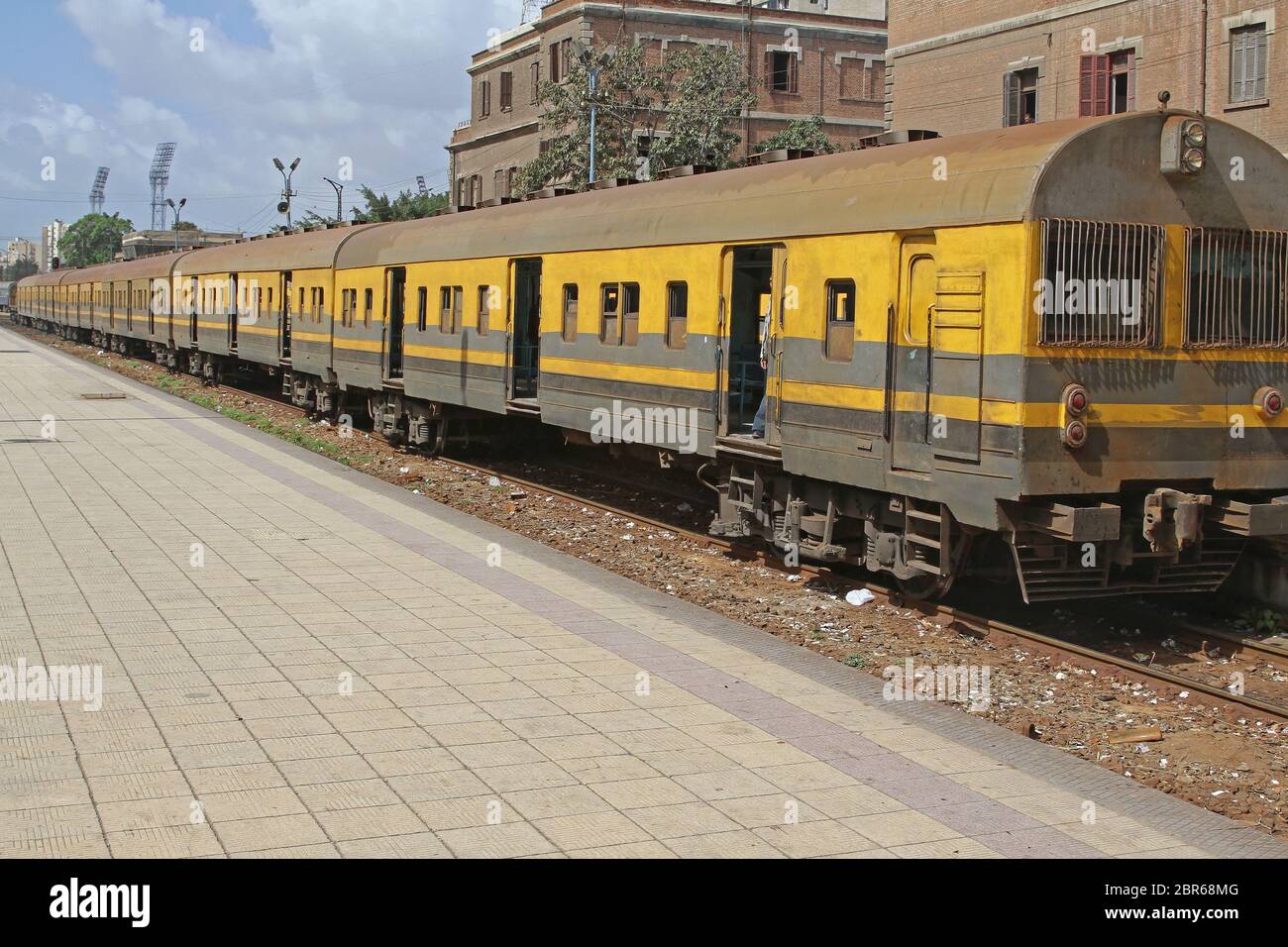 Old Train at Misr Ramses Station in Cairo Egypt Stock Photo - Alamy