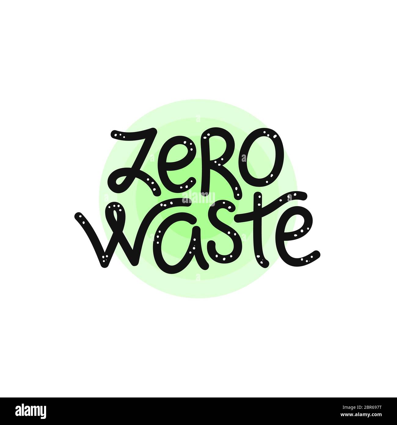 Zero waste. Calligraphy. Typography. It can be used for heading ...