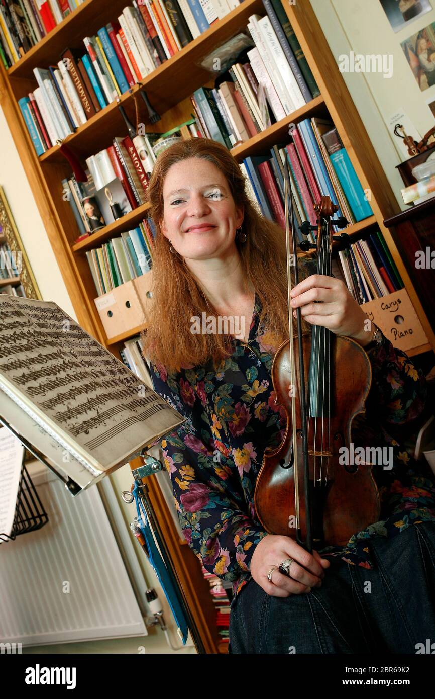 Rachel Podger, a British violinist and conductor specialising in the ...