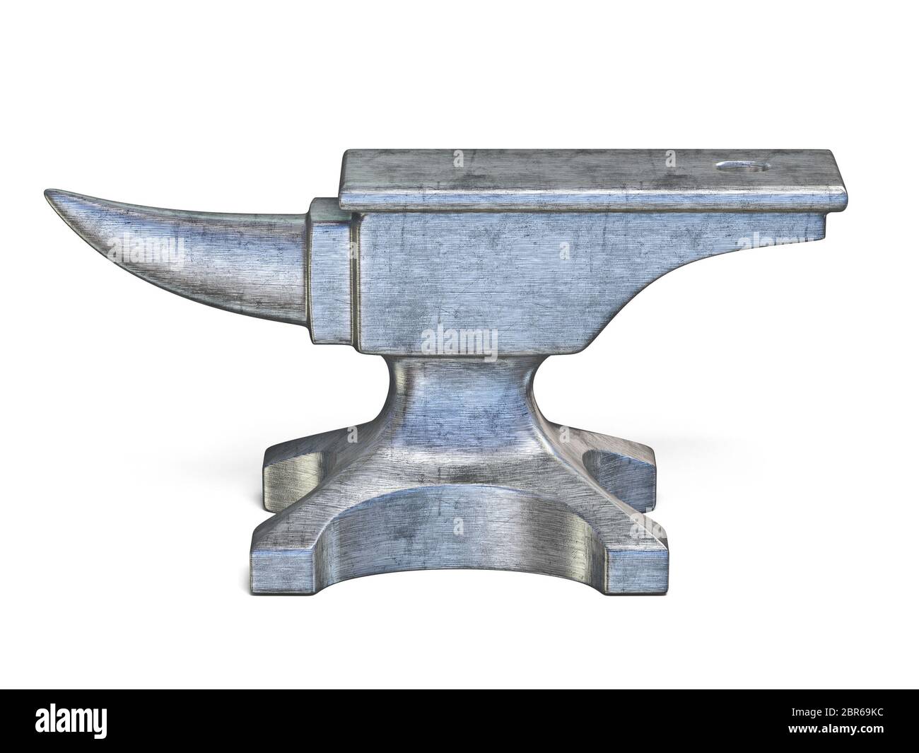 Blacksmith anvil 3D render illustration isolated on white background ...